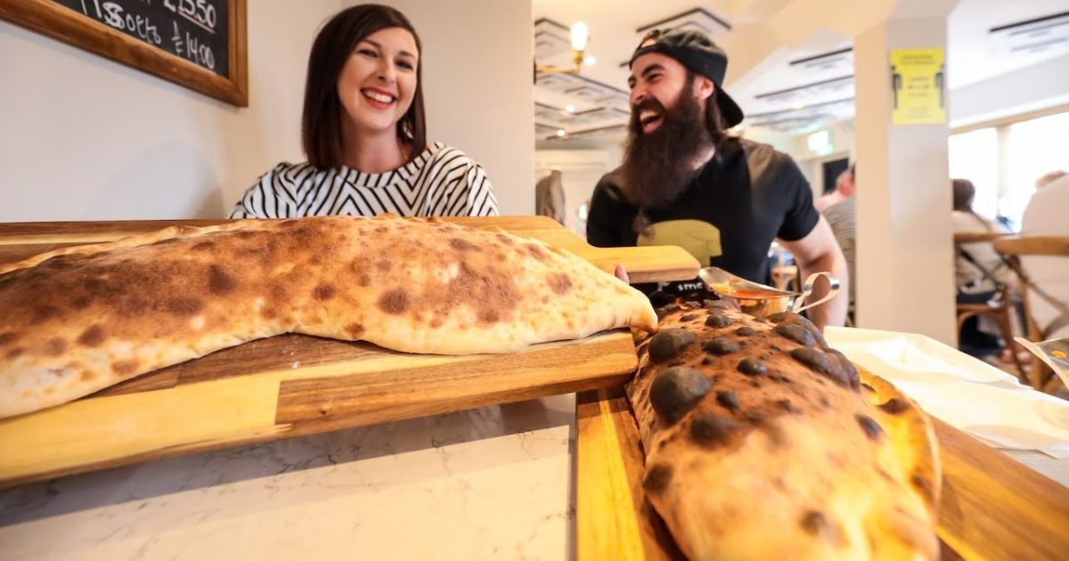 Giant Calzone Challenge at Aldo's Italian / Beardtown