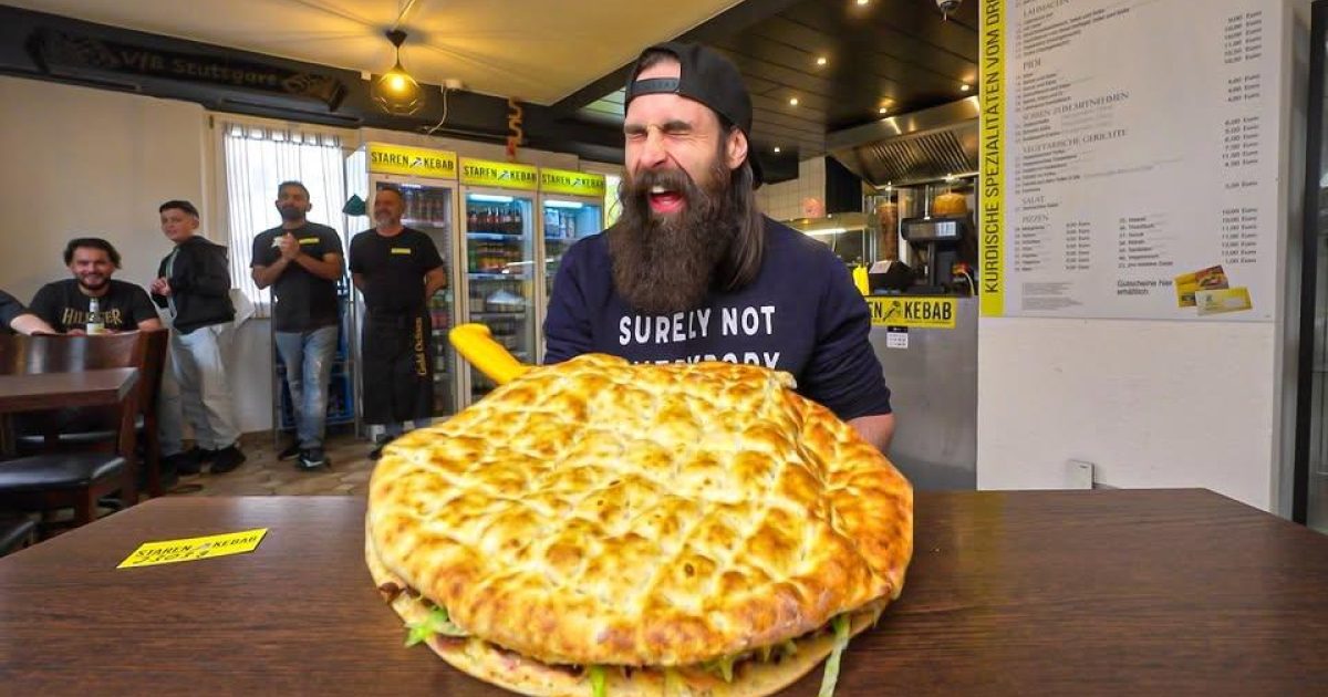 Giant Kebab Challenge at Staren Kebab / Beardtown